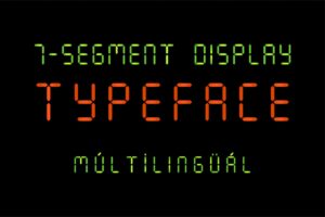 7 Segment Display Font – MasterBundles
