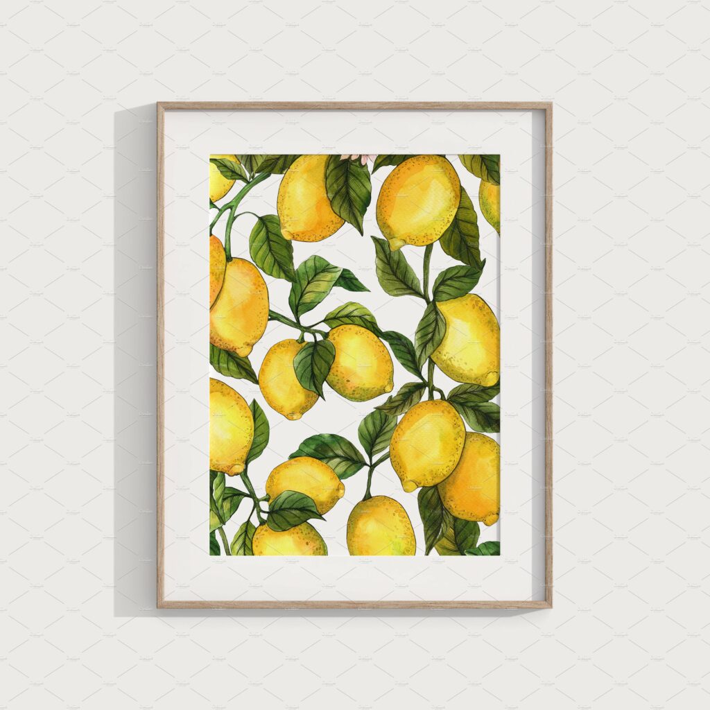Watercolor Lemons Collection – MasterBundles