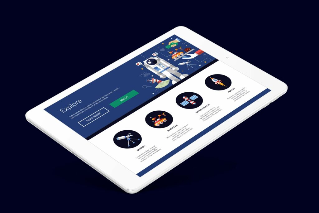 Space - Flat Design Elements Bundle – MasterBundles