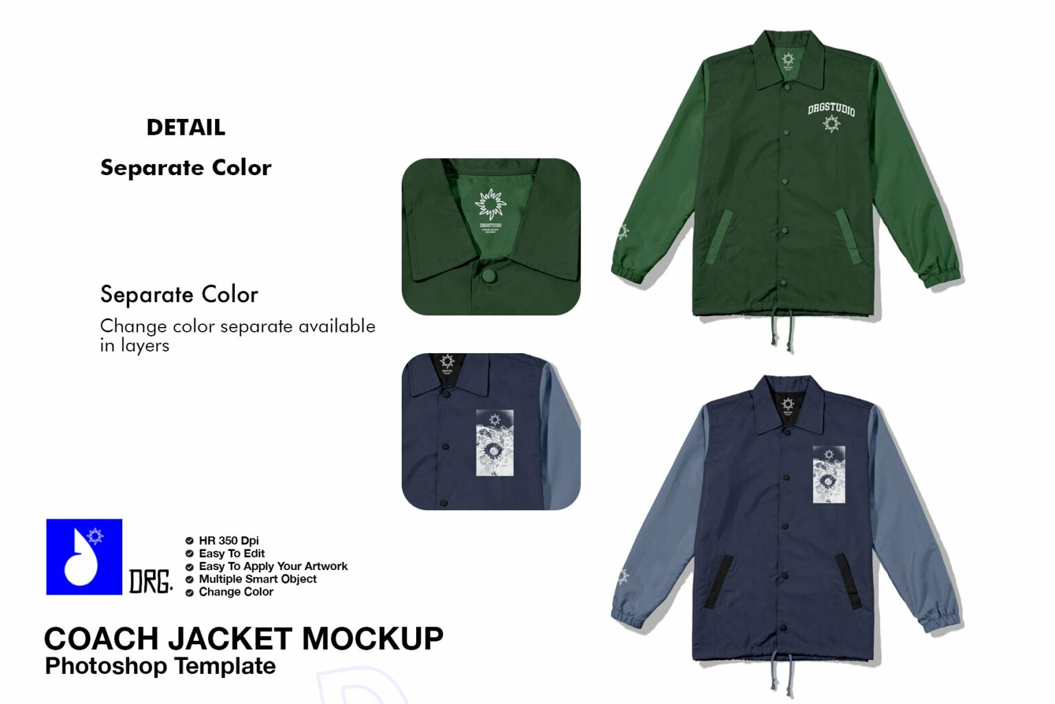 Coach Jacket Mockup – MasterBundles