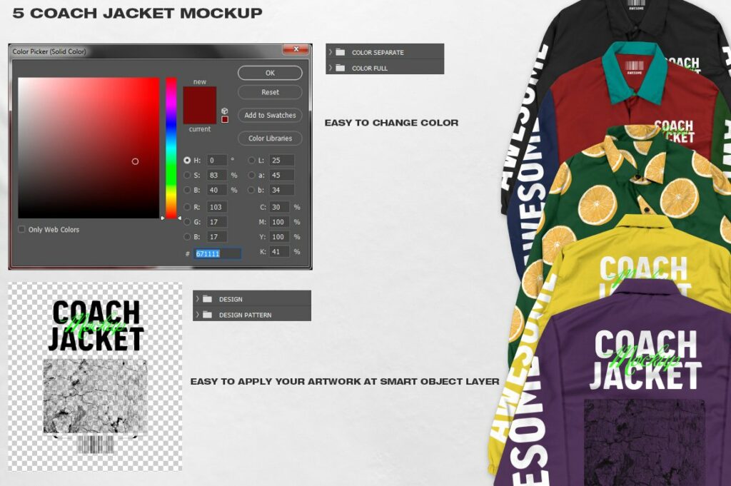 5 Coach Jacket - Mockup – MasterBundles