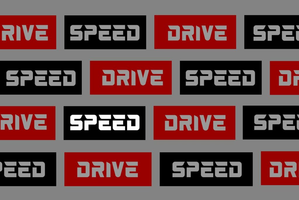 BURN RUBBER – Speed Display Font – MasterBundles