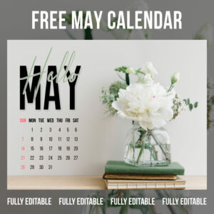 Free May Calendar Printable – MasterBundles