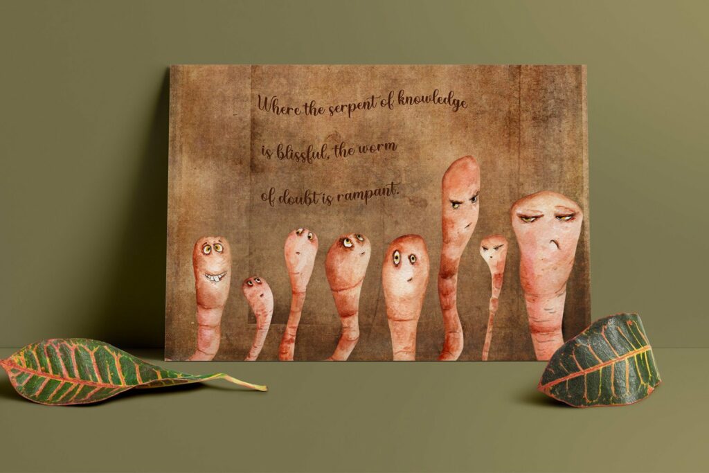 Collection of watercolor worms – MasterBundles
