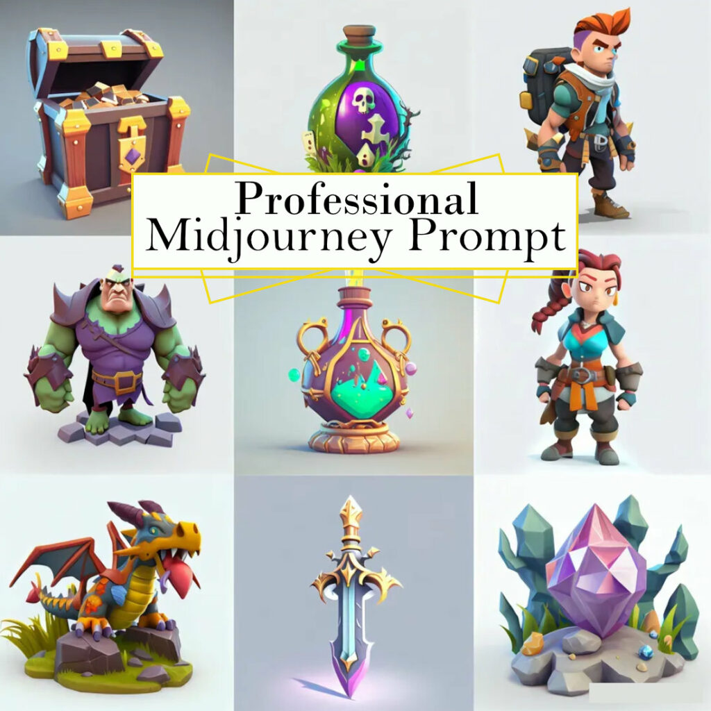Cartoon Game Designs Midjourney Prompt - MasterBundles