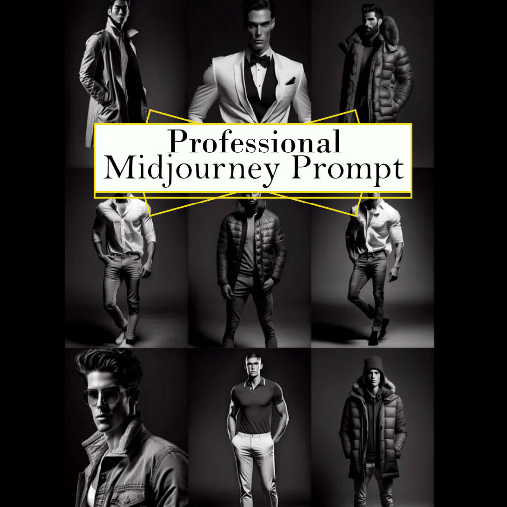 Male Fashion Photography Midjourney Prompt - MasterBundles