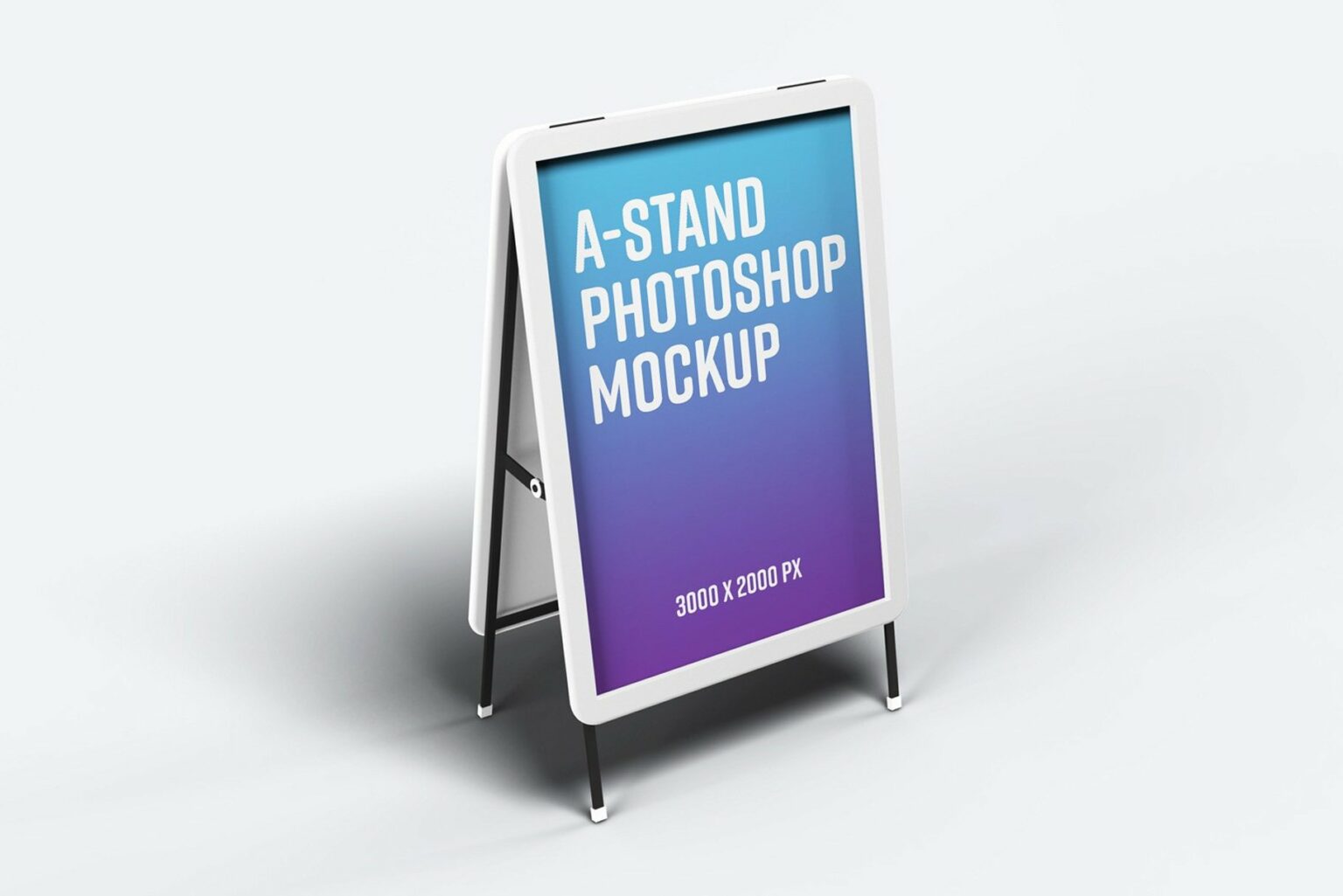 A-Stand Mockup for Advertising – MasterBundles