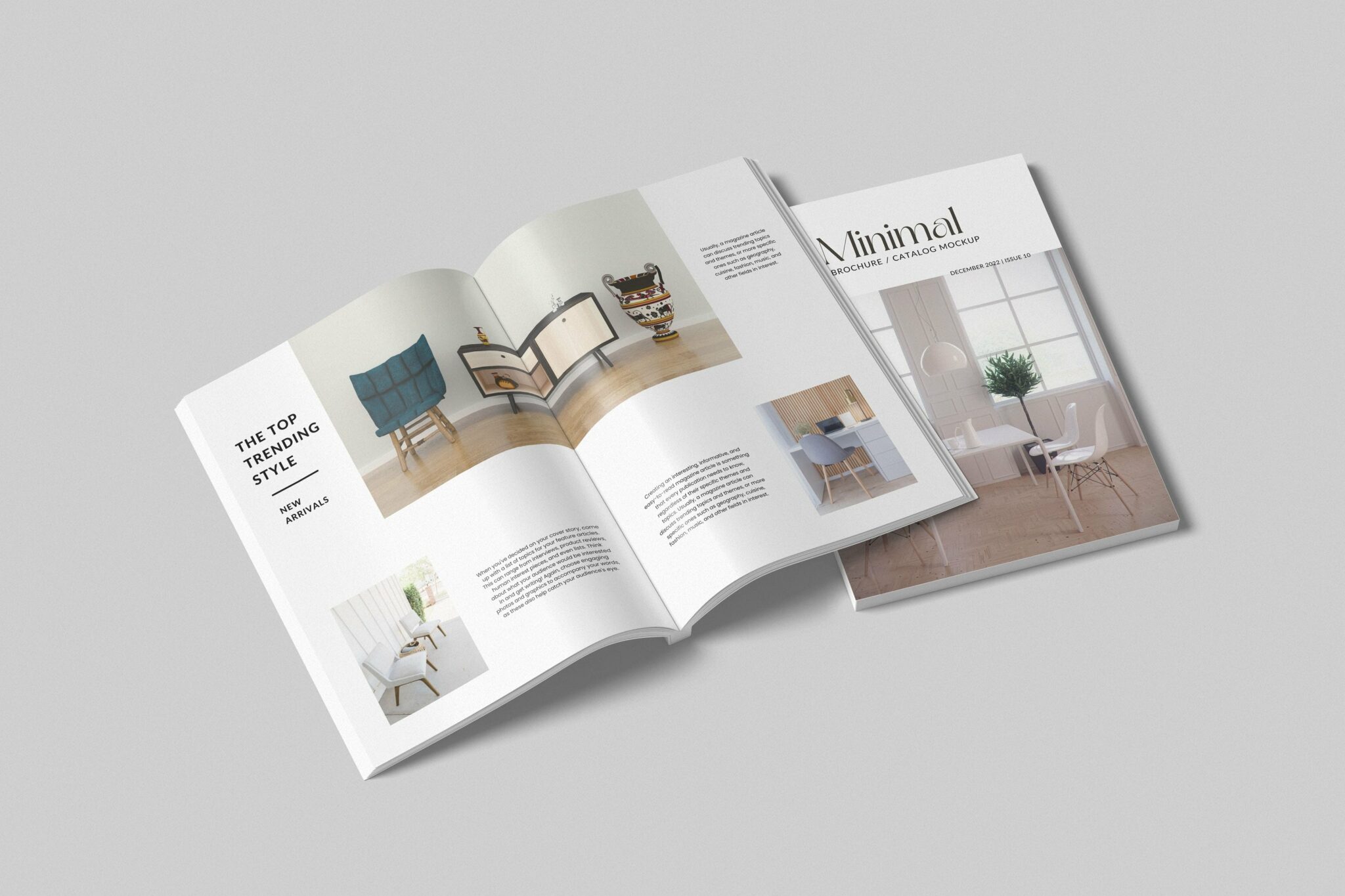 A4 Magazine Brochure Catalog Mockup – MasterBundles