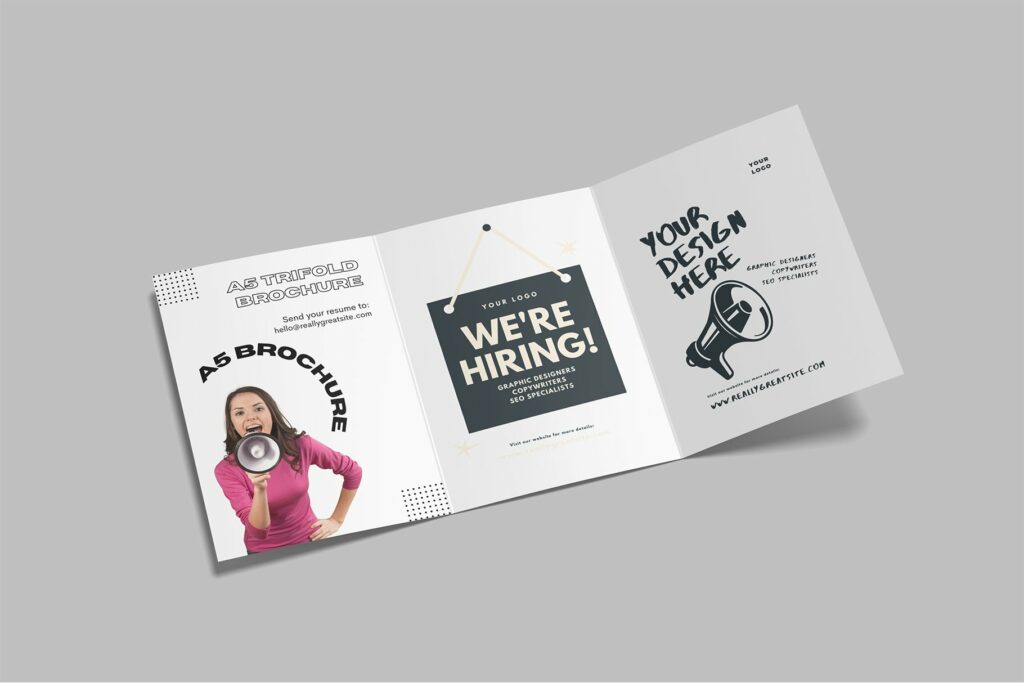 A5 Trifold Brochure Mockup – MasterBundles