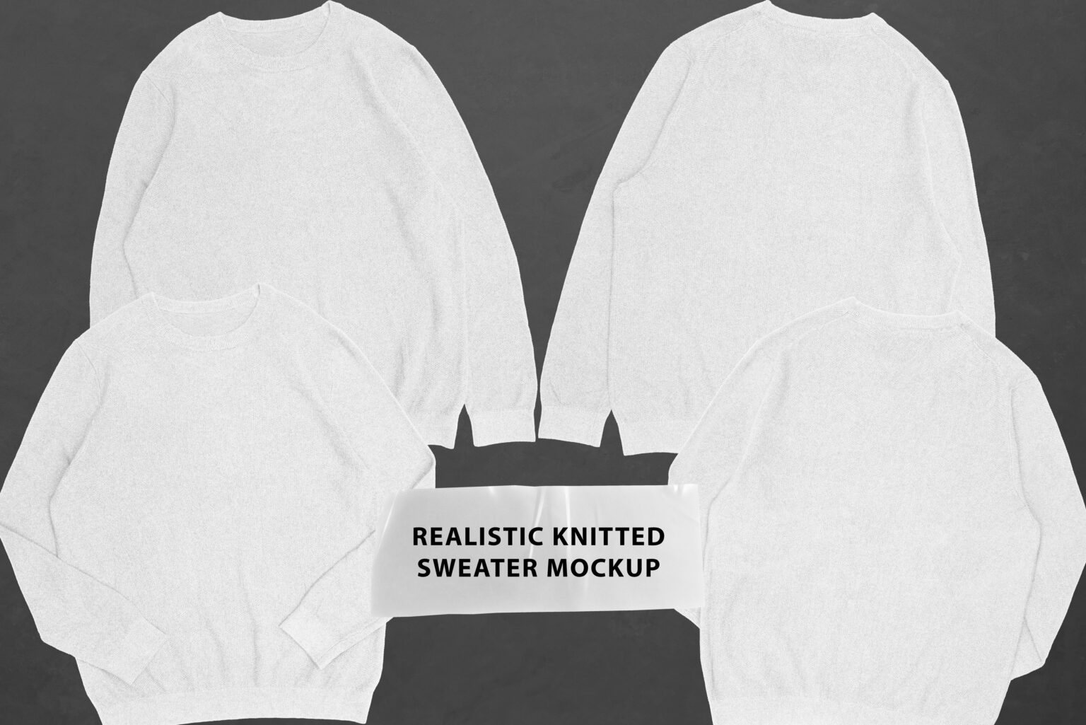 Realistic Knitted Sweater Mockup – MasterBundles