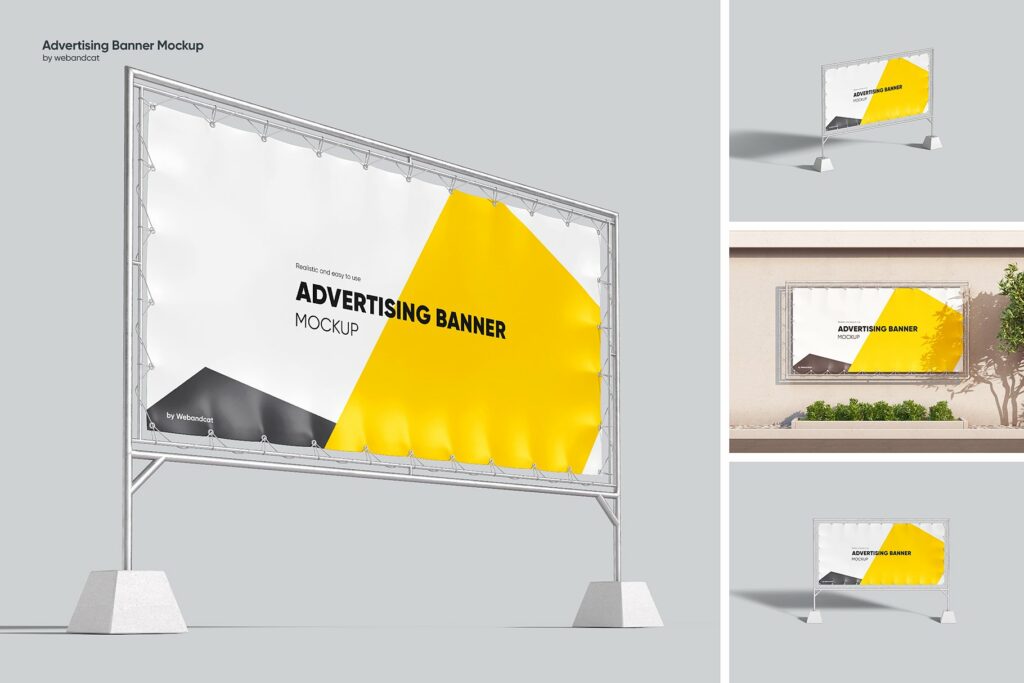 Advertising Banner Mockup – MasterBundles