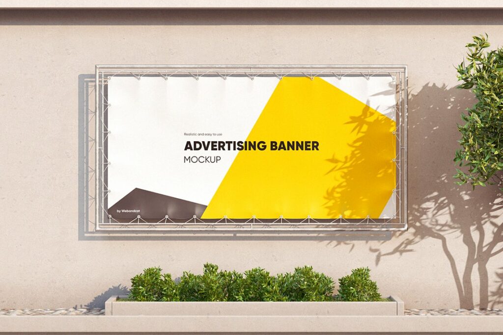 Advertising Banner Mockup – MasterBundles
