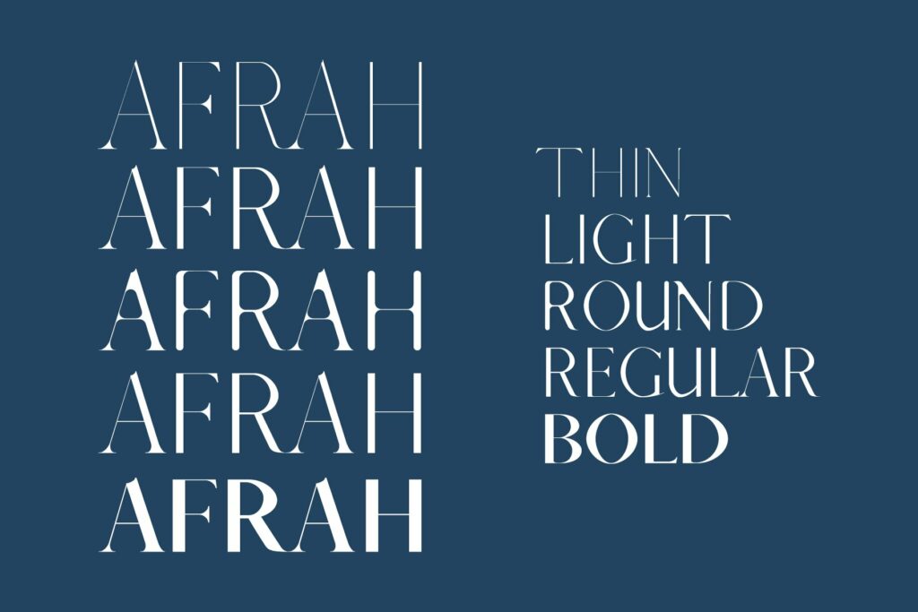Afrah Serif Font Family Pack – MasterBundles