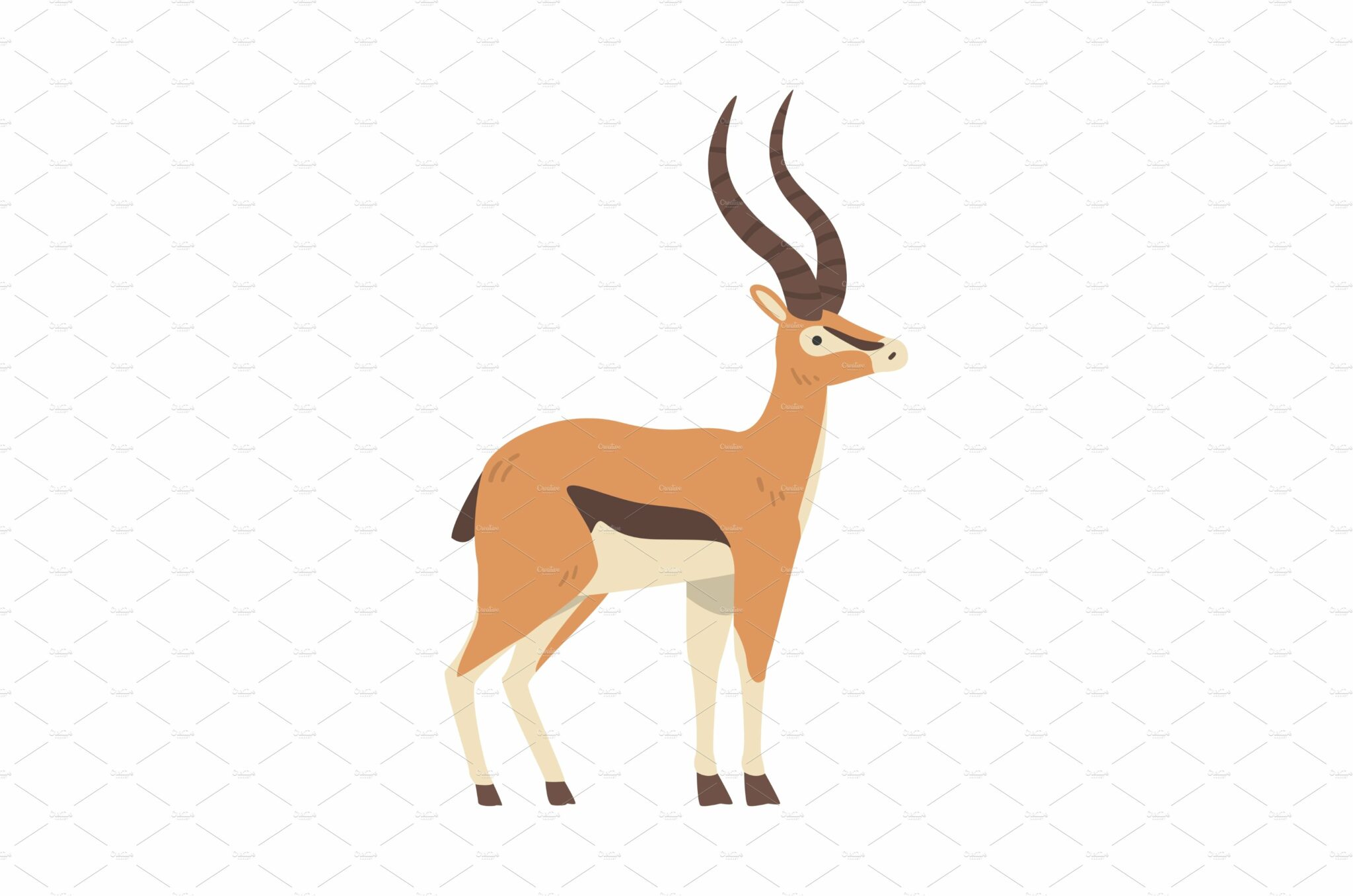 Antelope African Animal, Side View – MasterBundles