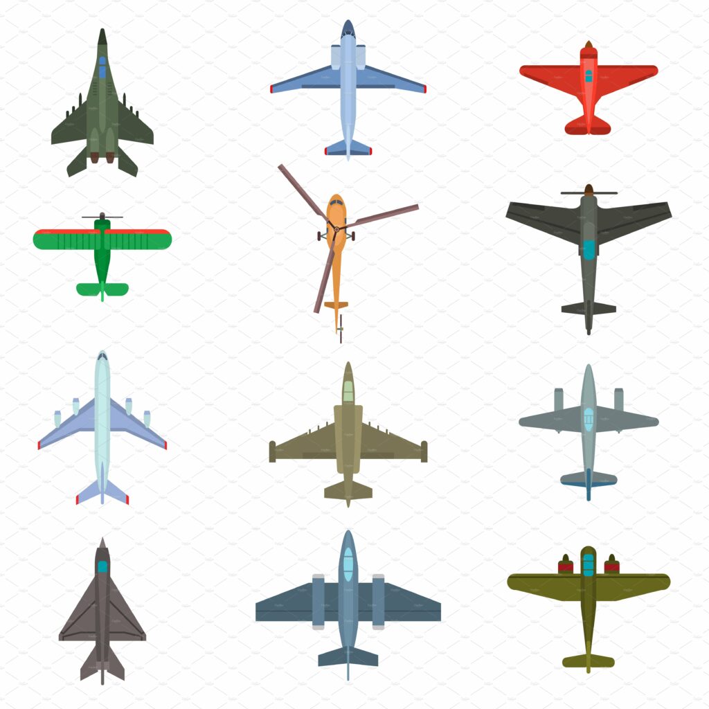 Color airplanes and helicopters – MasterBundles