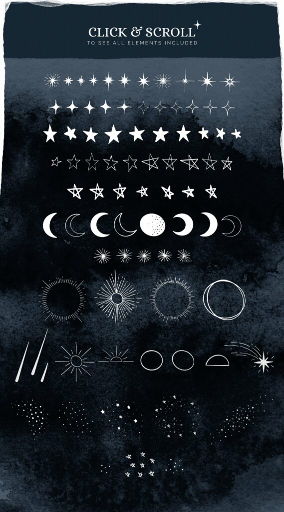 Stars, Moons & other Celestials – MasterBundles