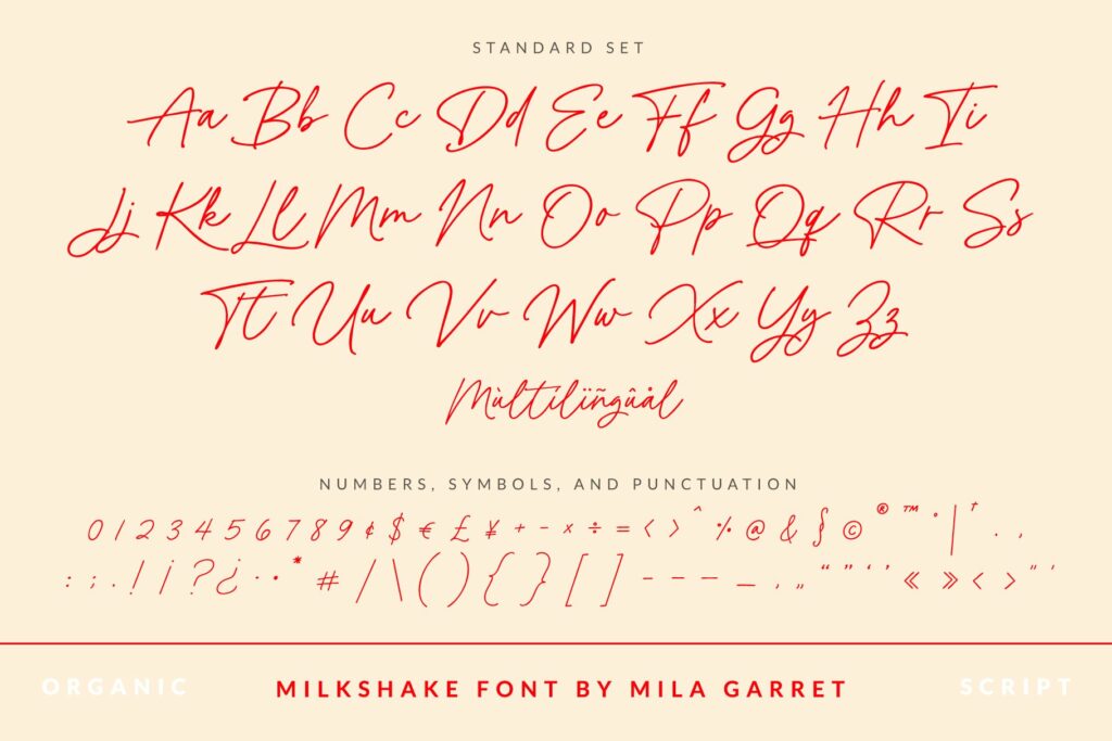 Milkshake Modern Handwritten Script – MasterBundles