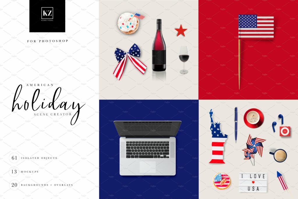 American Holiday Scene Creator – MasterBundles