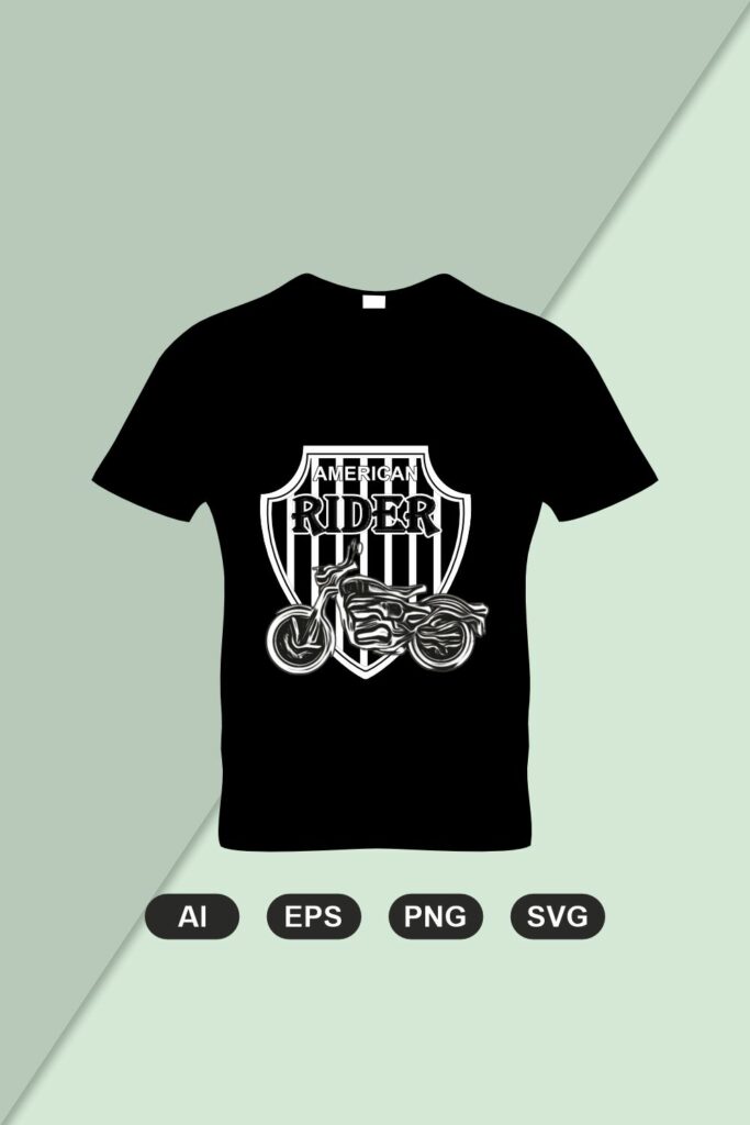 American rider t shirt - MasterBundles