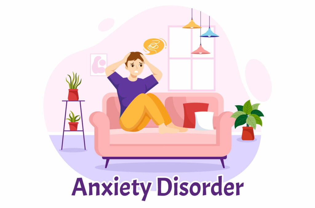 10 Anxiety Disorder Illustration - MasterBundles