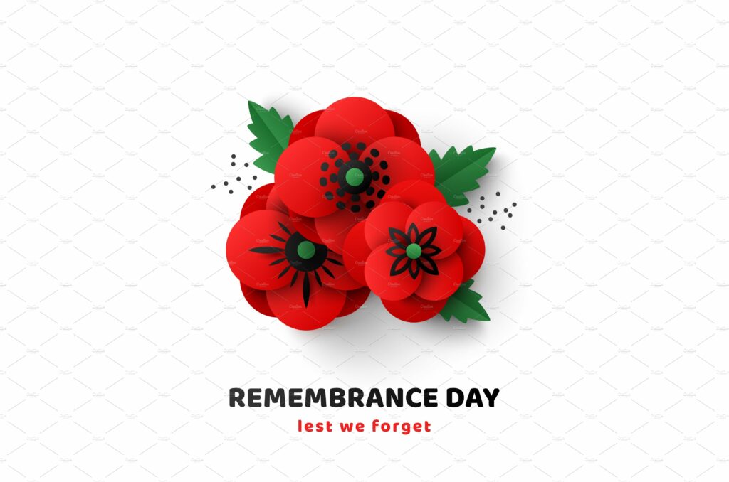 Remembrance Day, Anzac poppy flower – MasterBundles