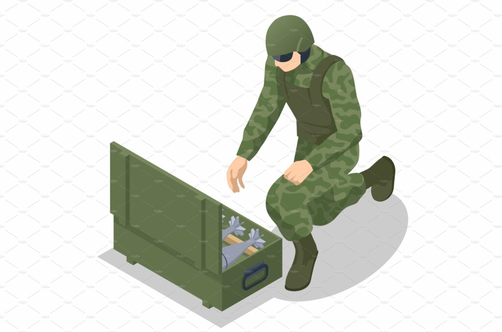 Isometric Special Forces Soldier – MasterBundles