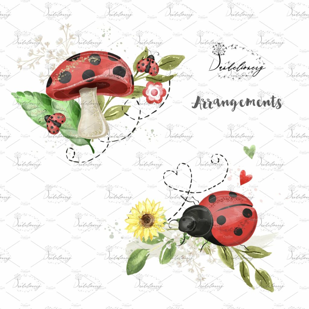 Sweet Ladybug design – MasterBundles