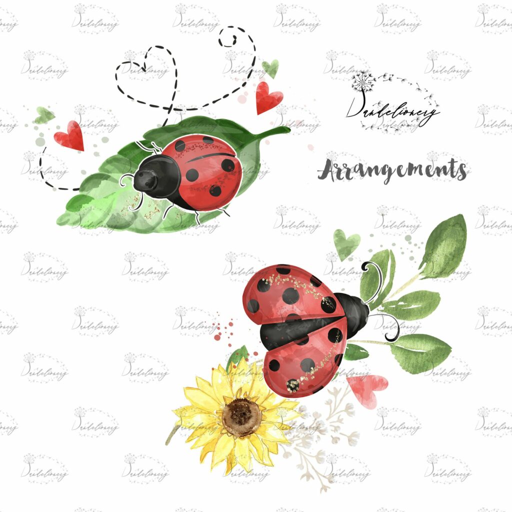 Sweet Ladybug design – MasterBundles