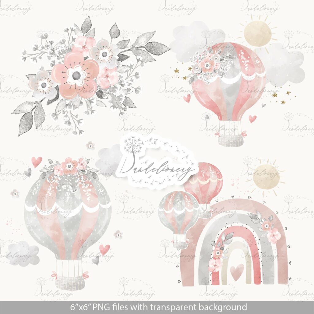 Hot Air Balloon design – MasterBundles