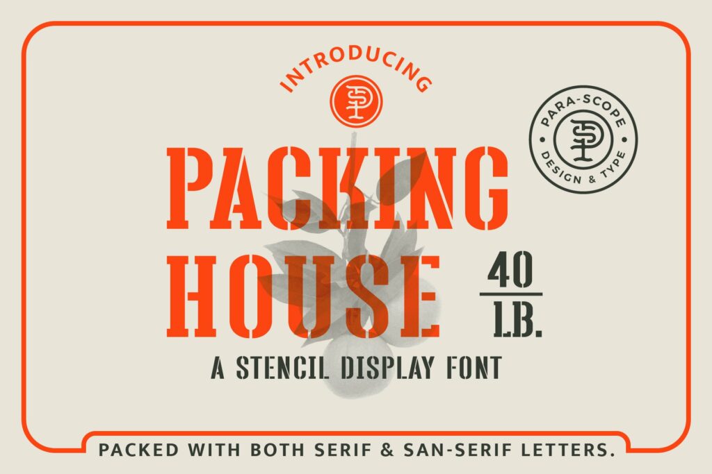 Packing House - Stencil Display Font – MasterBundles