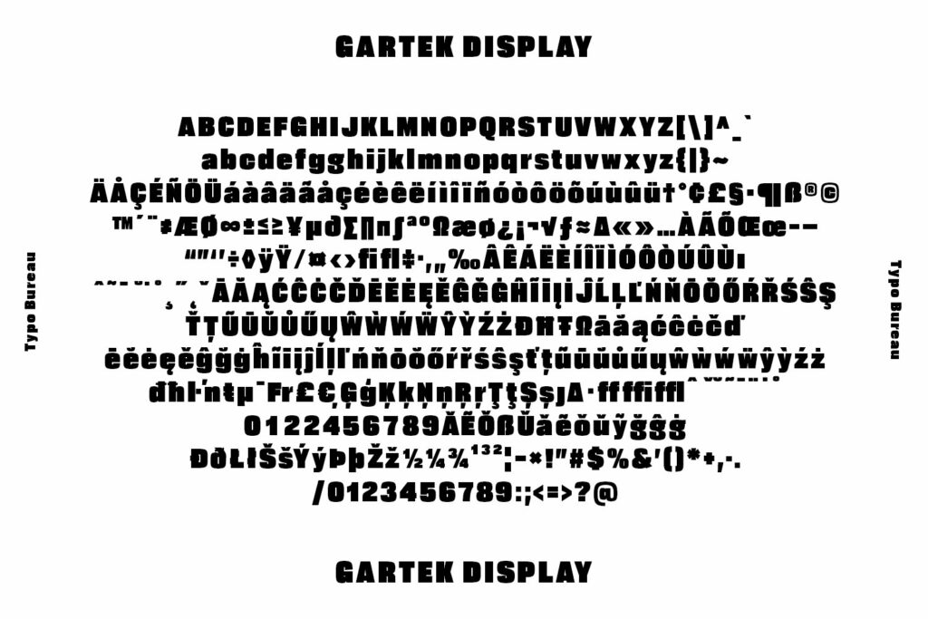 TBS - Gartek Display Font – MasterBundles
