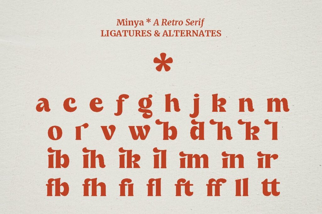 Minya - Retro Font (Outline Version) – MasterBundles