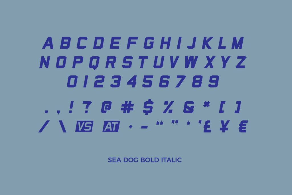 Sea Dog Bundle | Sports Display Font – MasterBundles