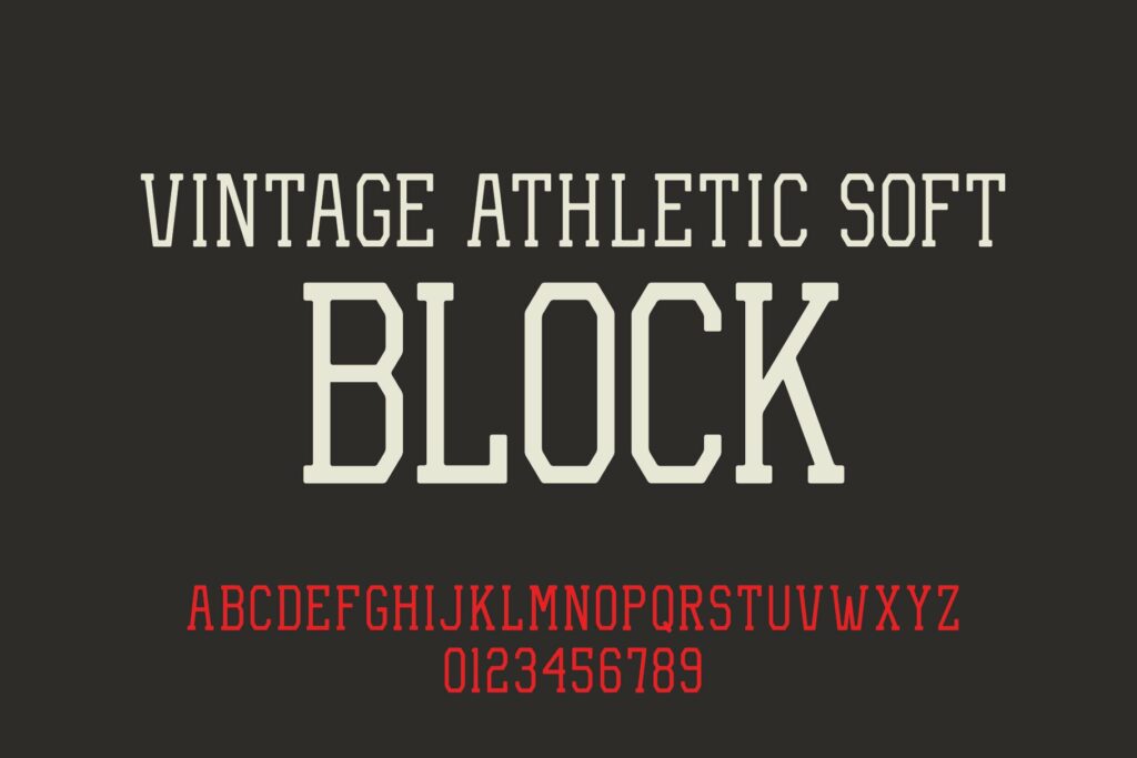 Vintage Athletic - Block Typeface – MasterBundles