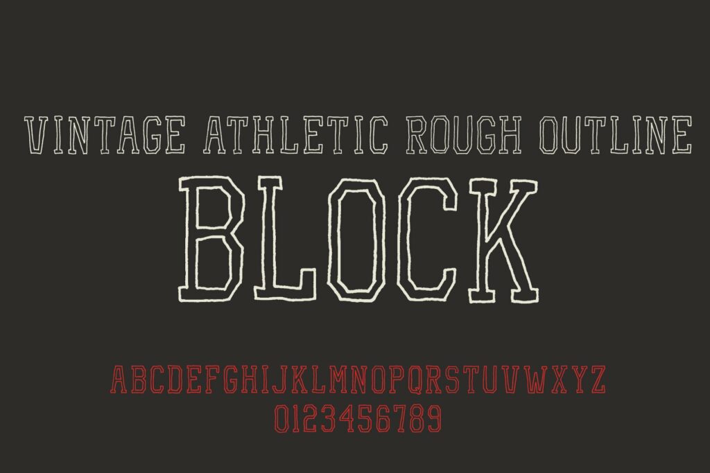 Vintage Athletic - Block Typeface – MasterBundles