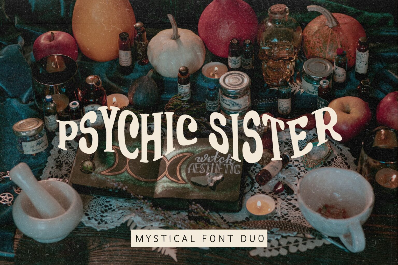 Psychic Sister Mystical Font Duo – MasterBundles