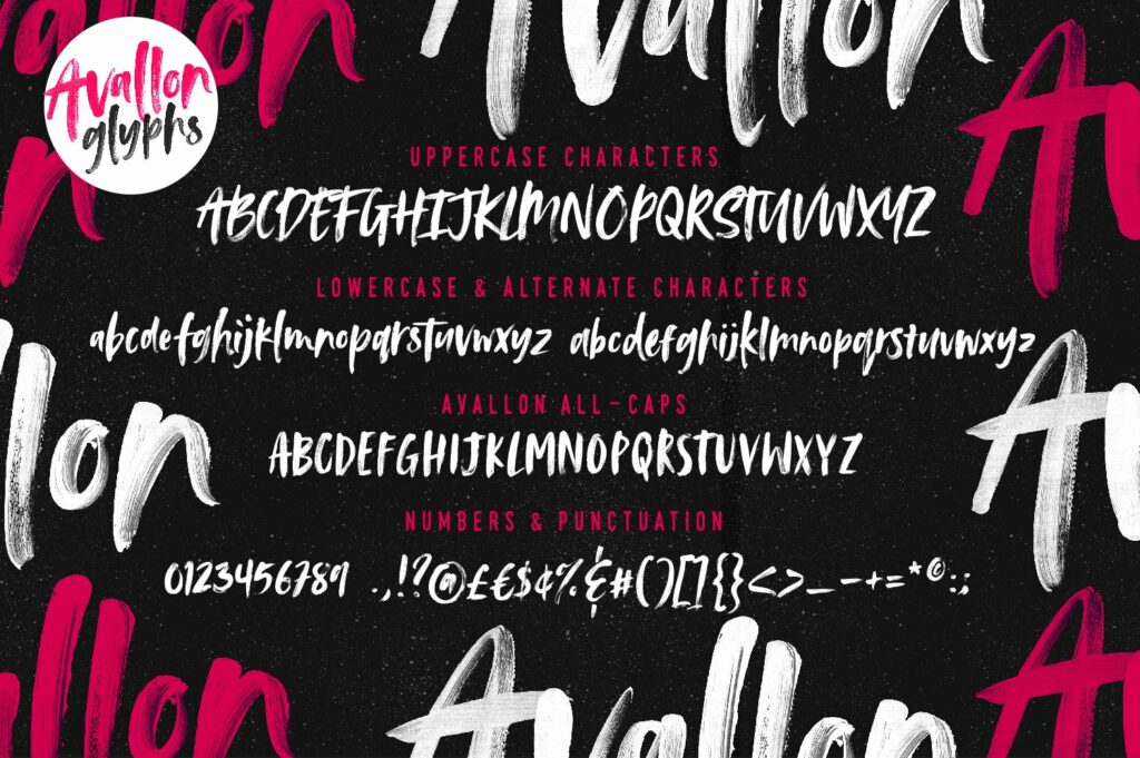 Avallon OpenType-SVG Font – MasterBundles