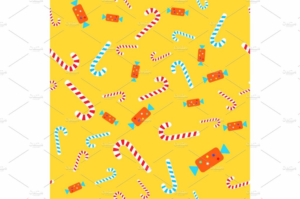 Candies Seamless Pattern. Lollipops and Bonbons – MasterBundles