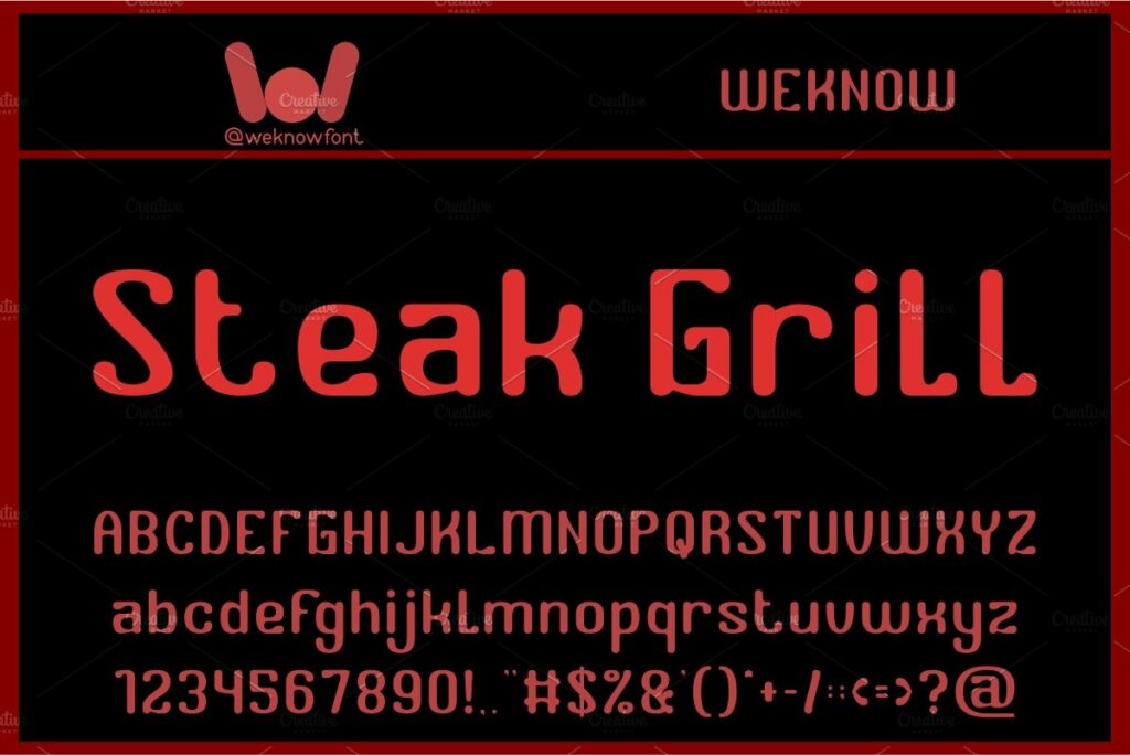 Barbecue font – MasterBundles