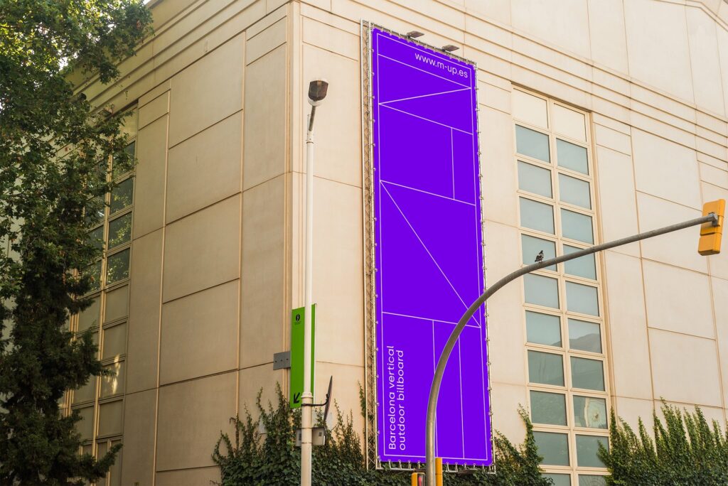 Barcelona Vertical Billboard Mockup – MasterBundles