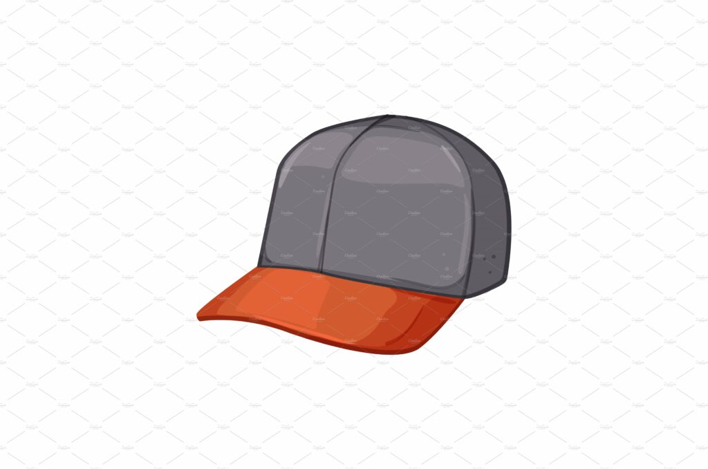 front baseball cap cartoon vector – MasterBundles