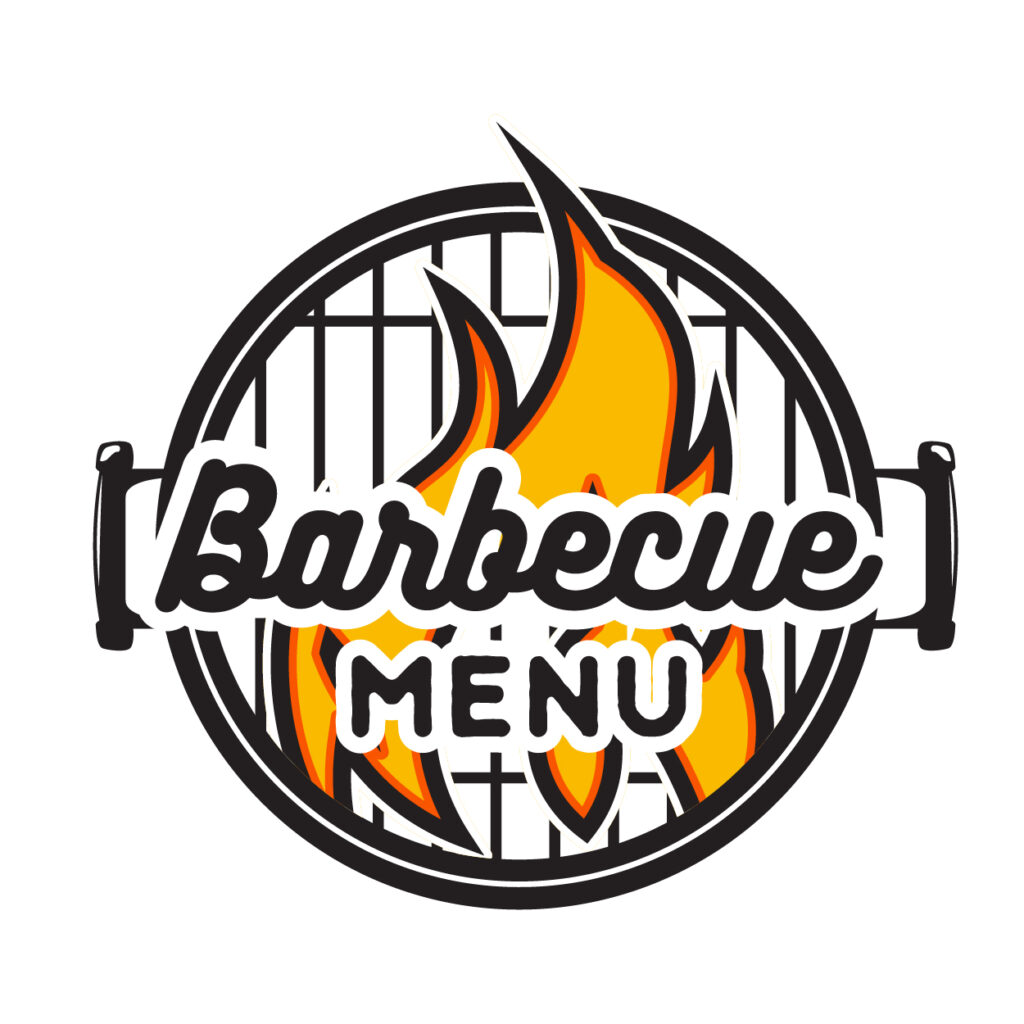 BBQ AND GRILL Logo | four different designs and two different colors ...