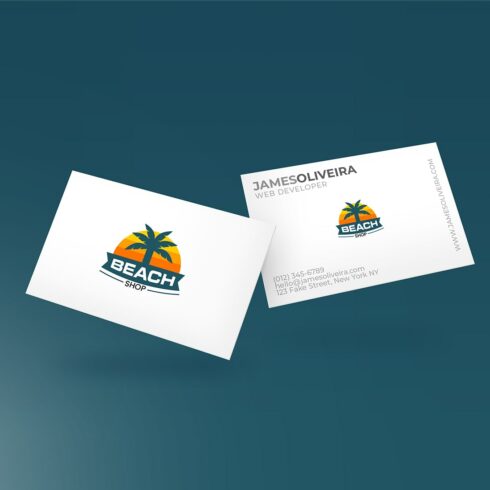 Beach Shop Logo Design / Palm Tree/ Holiday / Vacations / Beach ...