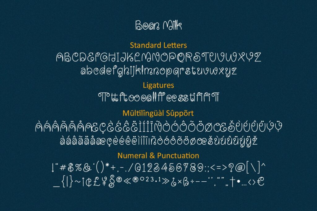 Bean Milk - Playful Swirl Script – MasterBundles