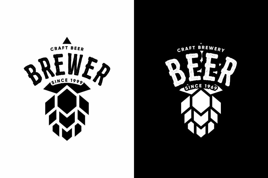 Craft beer brewery vector logo – MasterBundles