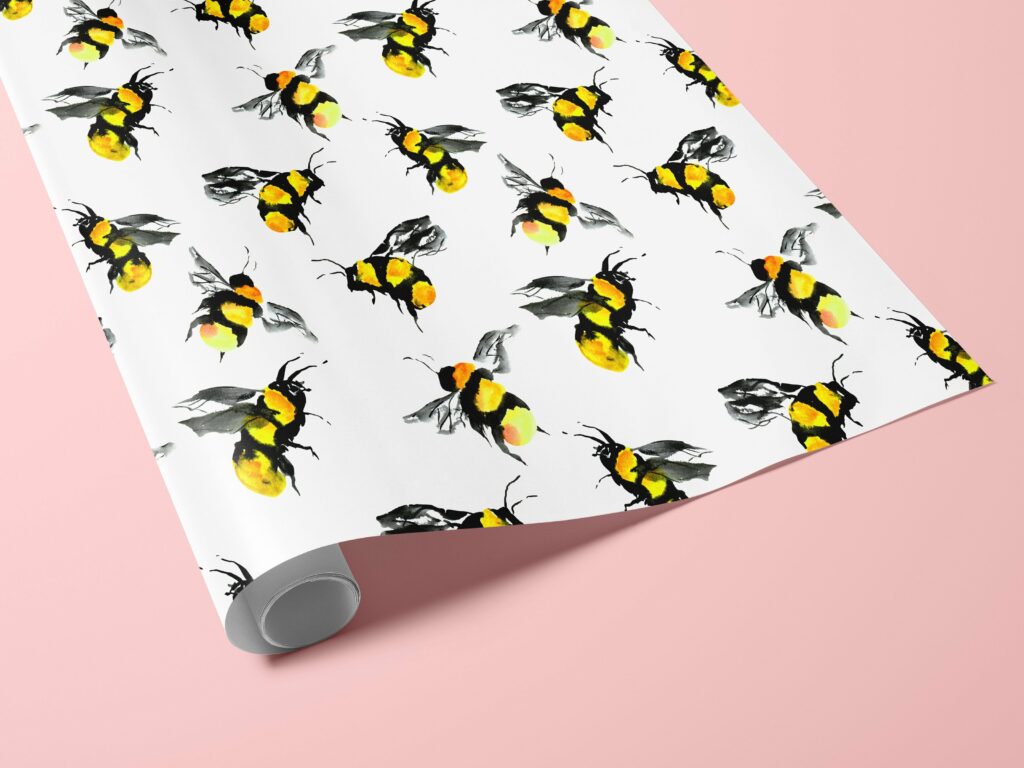 Bees Seamless Pattern – MasterBundles