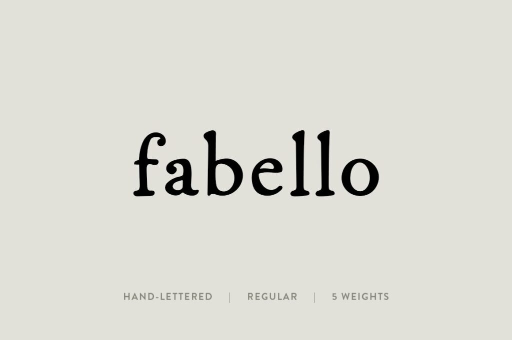 Fabello Regular / hand lettered font – MasterBundles