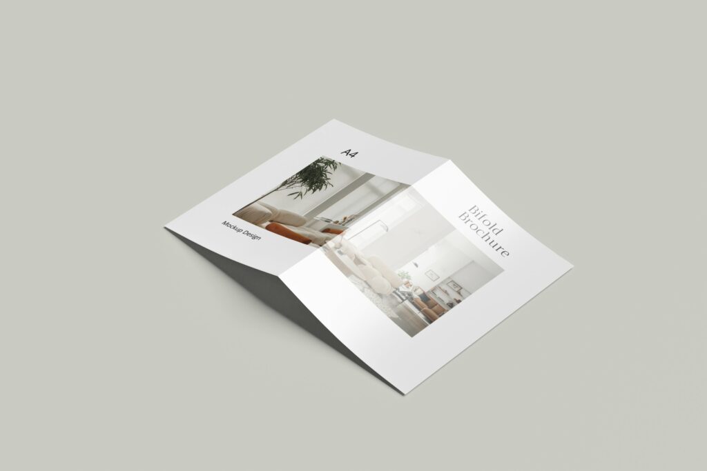 Bi fold Brochure Mockup A4 – MasterBundles