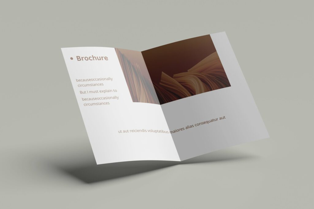 Bi fold Brochure Mockup A4 – MasterBundles