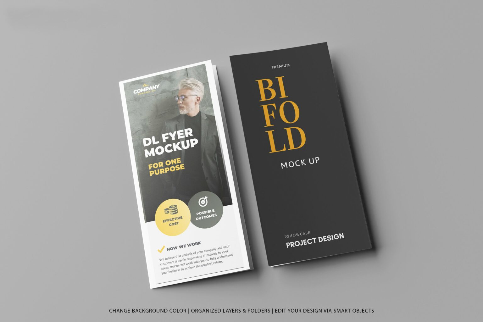 6 Dl Bi-Fold Brochure Mockup – MasterBundles
